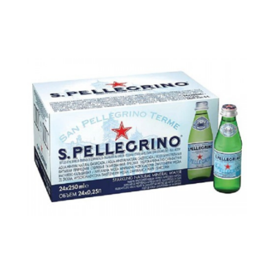 Nước Khoáng Có Ga Tự Nhiên 250ml x 24 chai - S.Pellegrino