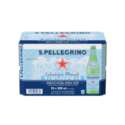 Nước Khoáng Có Ga Tự Nhiên 500ml x 24 chai - San Pellegrino - Trung tâm giao nước tại tp hcm